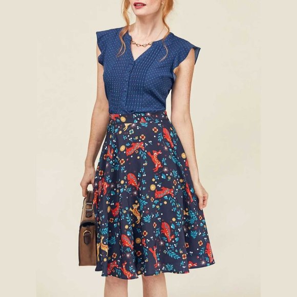 Modcloth | Skirts | Modcloth Bunny Vixen Skirt | Poshmark
